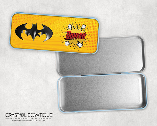 Batman Logo Pencil Box – Crystal Bowtique